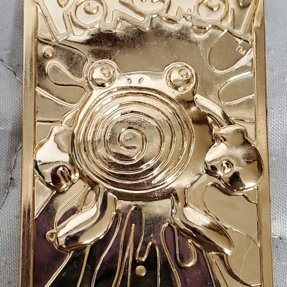 Toys | Pokemon 24k Gold Plated Trading Cards 1999 Poliwhirl | Poshmark